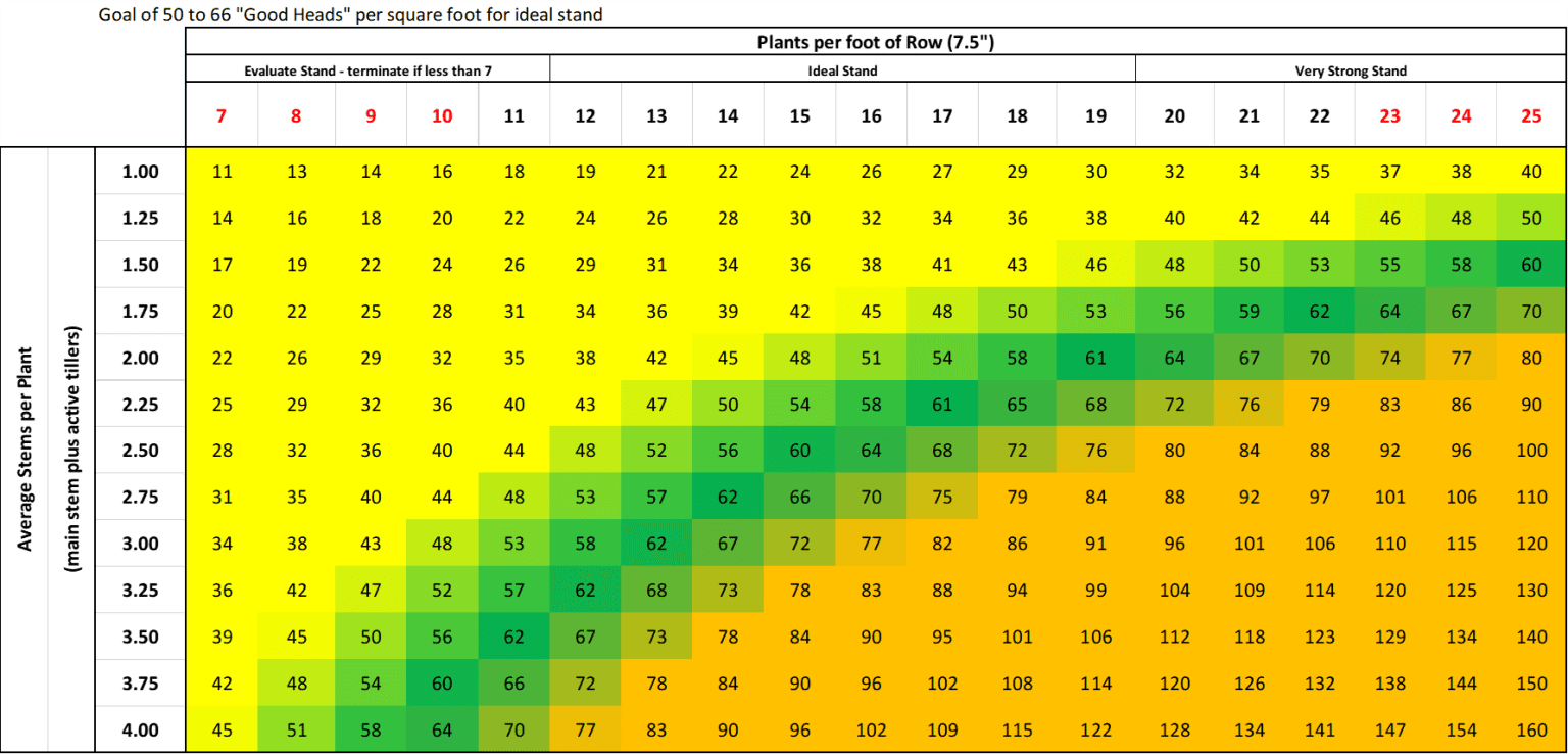 Stand Assessment Calculator - C&M Seeds